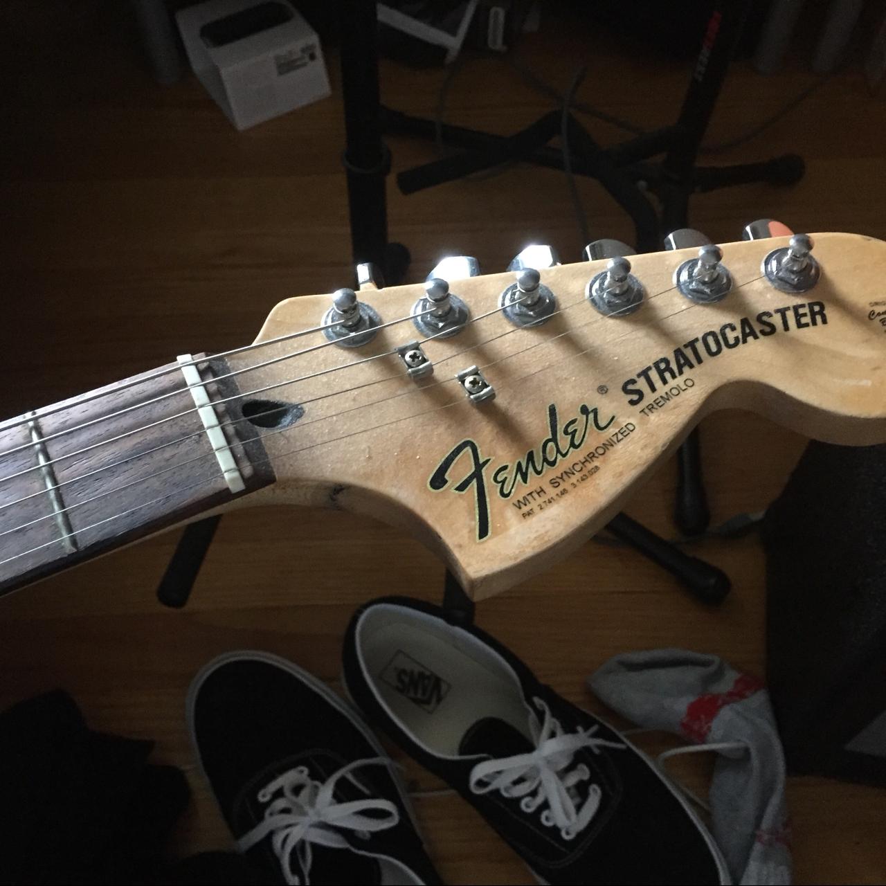 Fake fender startocaster with TEX MEX pick ups ,... - Depop