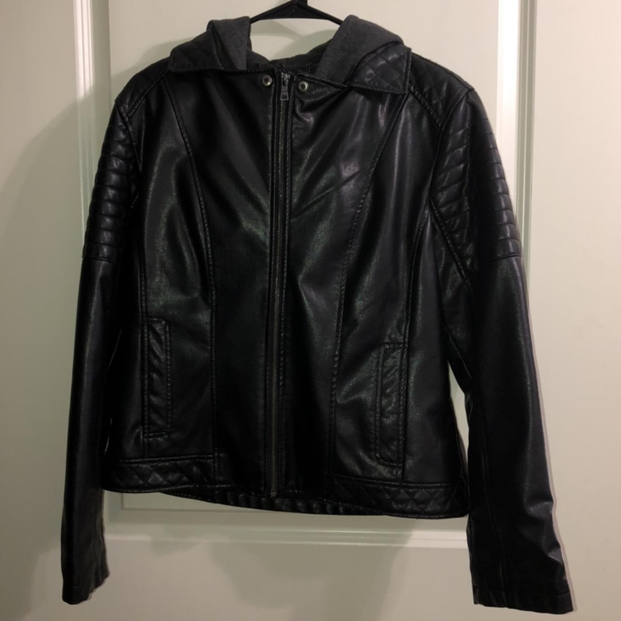 ana branded heavy-duty leather jacket! was... - Depop