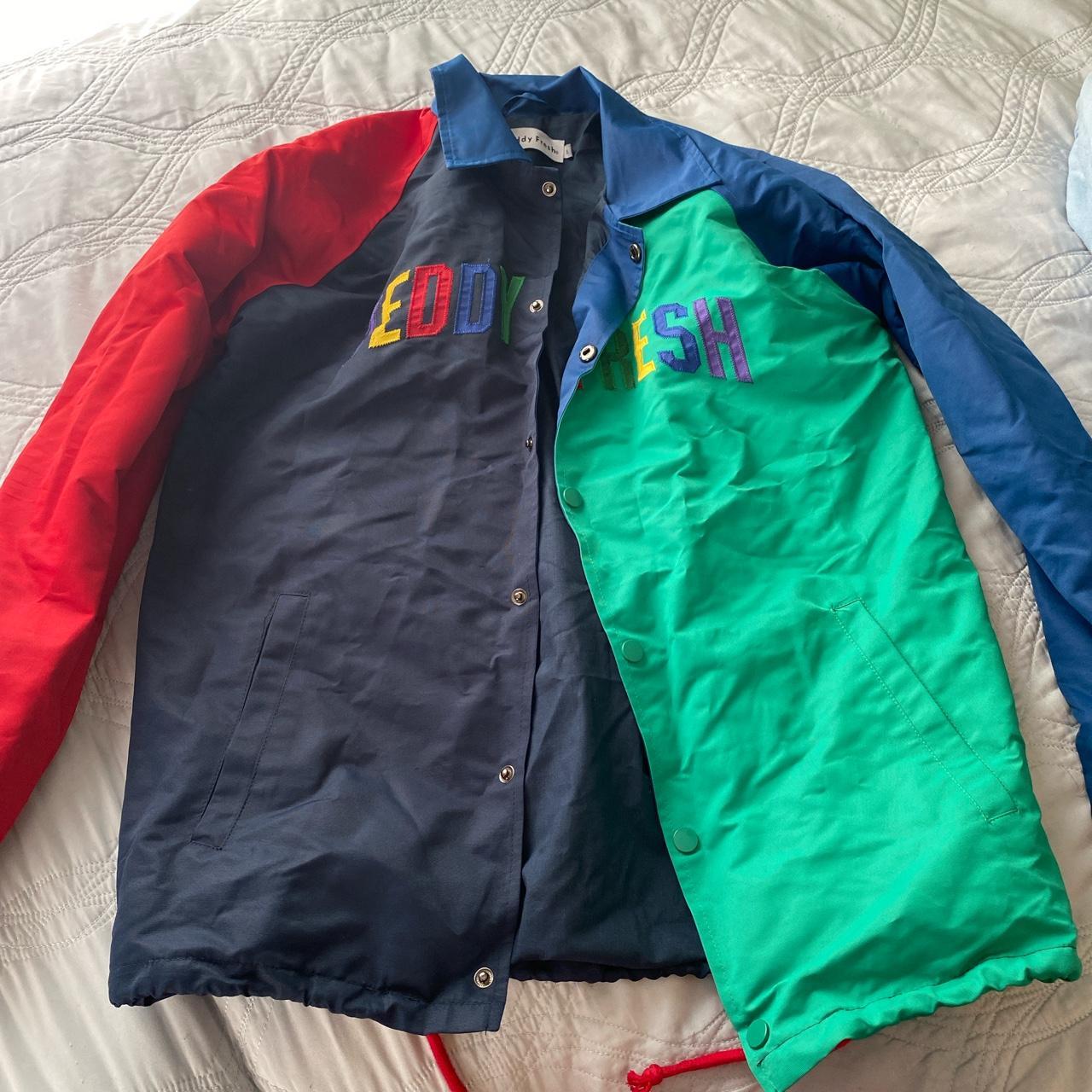 TEDDY FRESH color block wind breaker no longer sold... - Depop