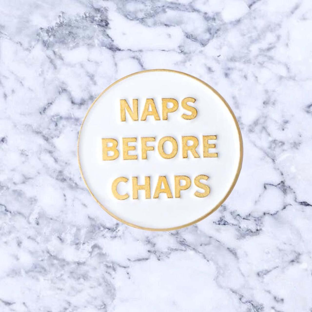 Naps Before Chaps Enamel Pin Brand New Enamel... - Depop