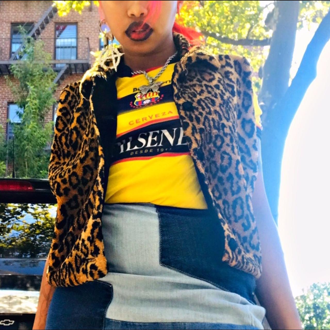 🚨🔥 LEOPARD PRINT Y2K PUNK FUR VEST 🔥🚨 perfect... - Depop