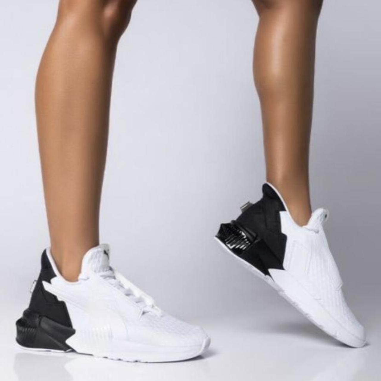 sold out womens puma provoke XT block sneakers only... - Depop