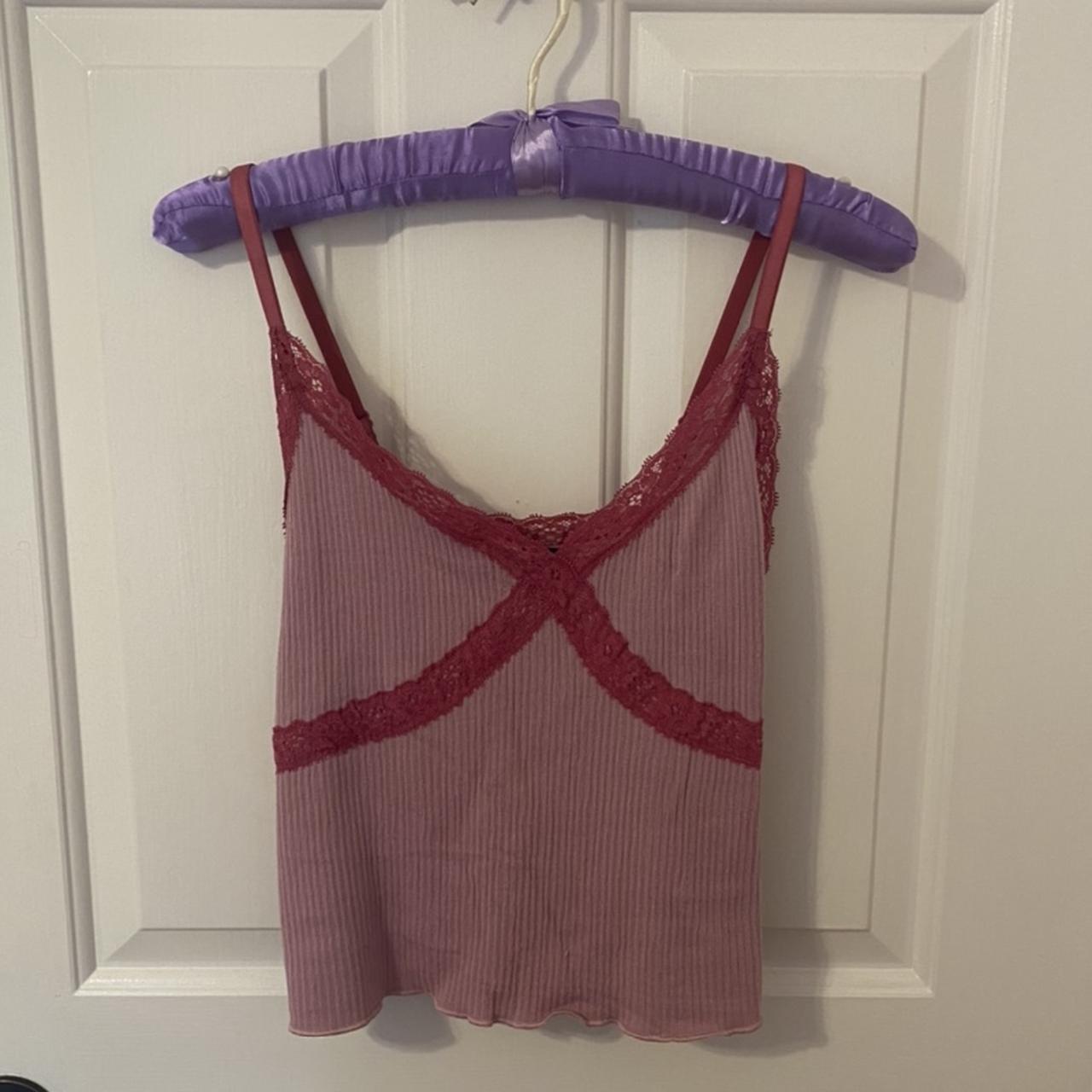 deadstock pink lace cami from urban outfitters uk!... - Depop