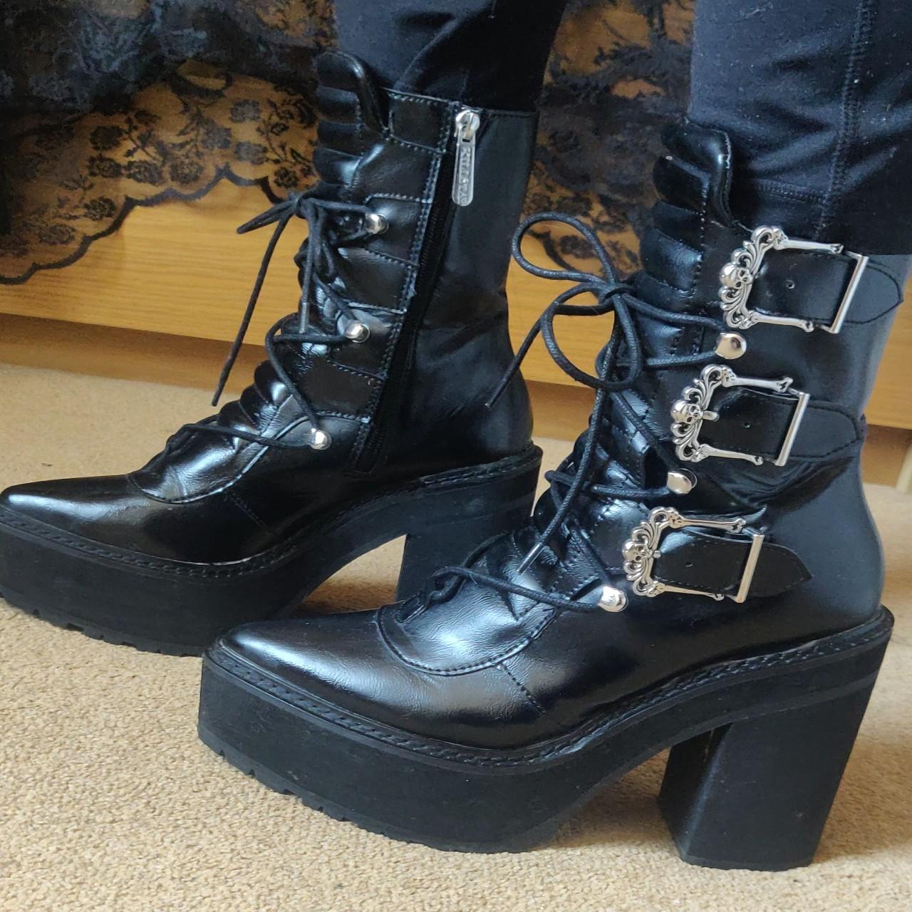 Women's Killstar Boots Size 5. Great condition 👌... - Depop