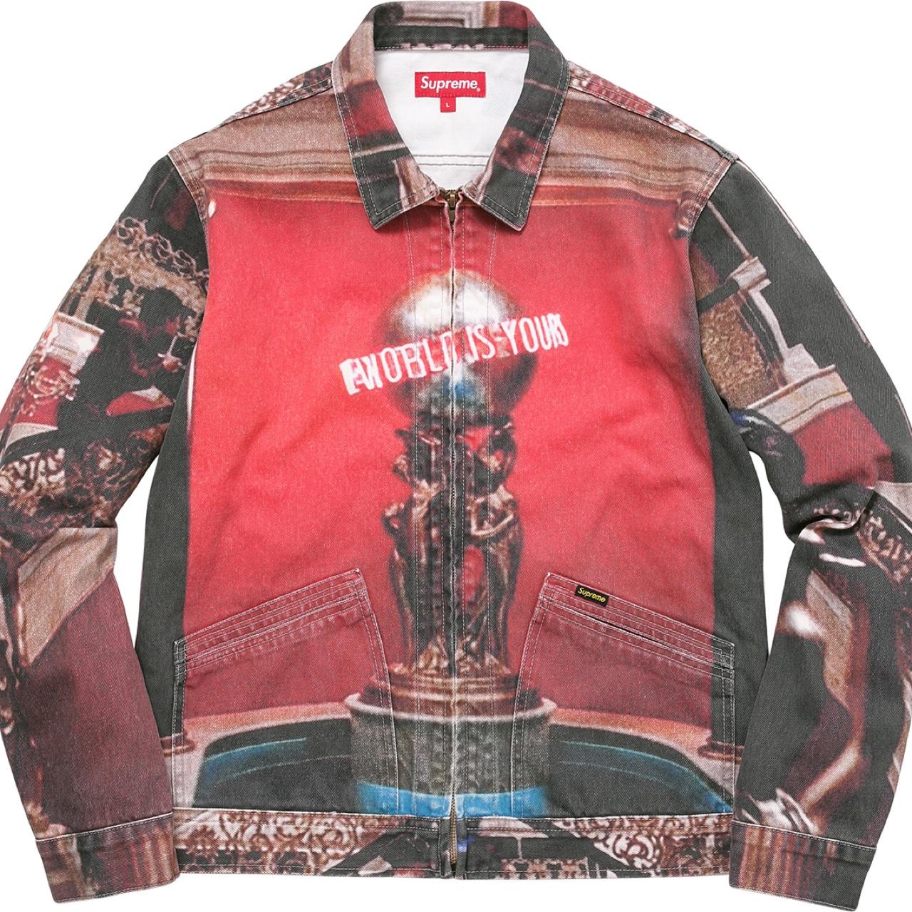 Supreme Scarface Denim Jacket - The World Is Yours -... - Depop