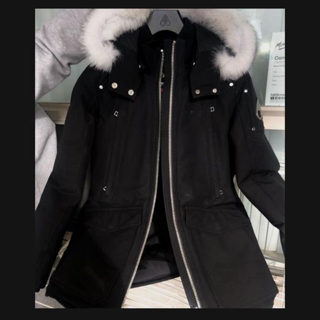 MOOSE KNUCKLE women black medium fire river jacket... - Depop