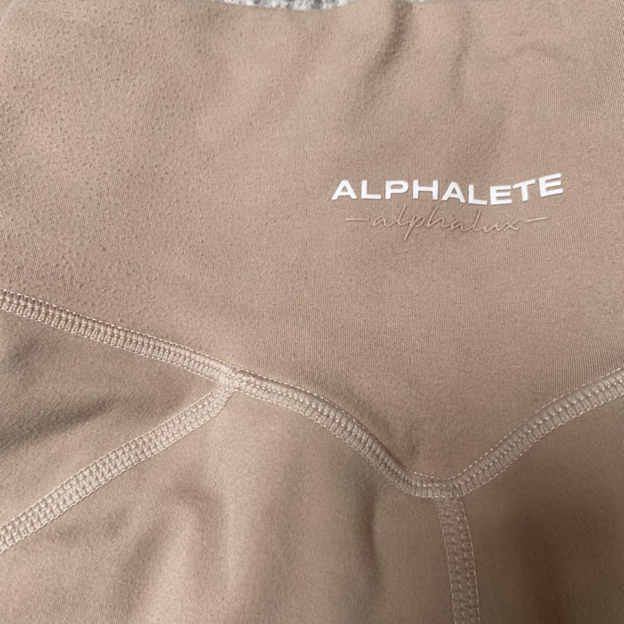 Alphalete Alphalux leggings in tan Size XS There... - Depop