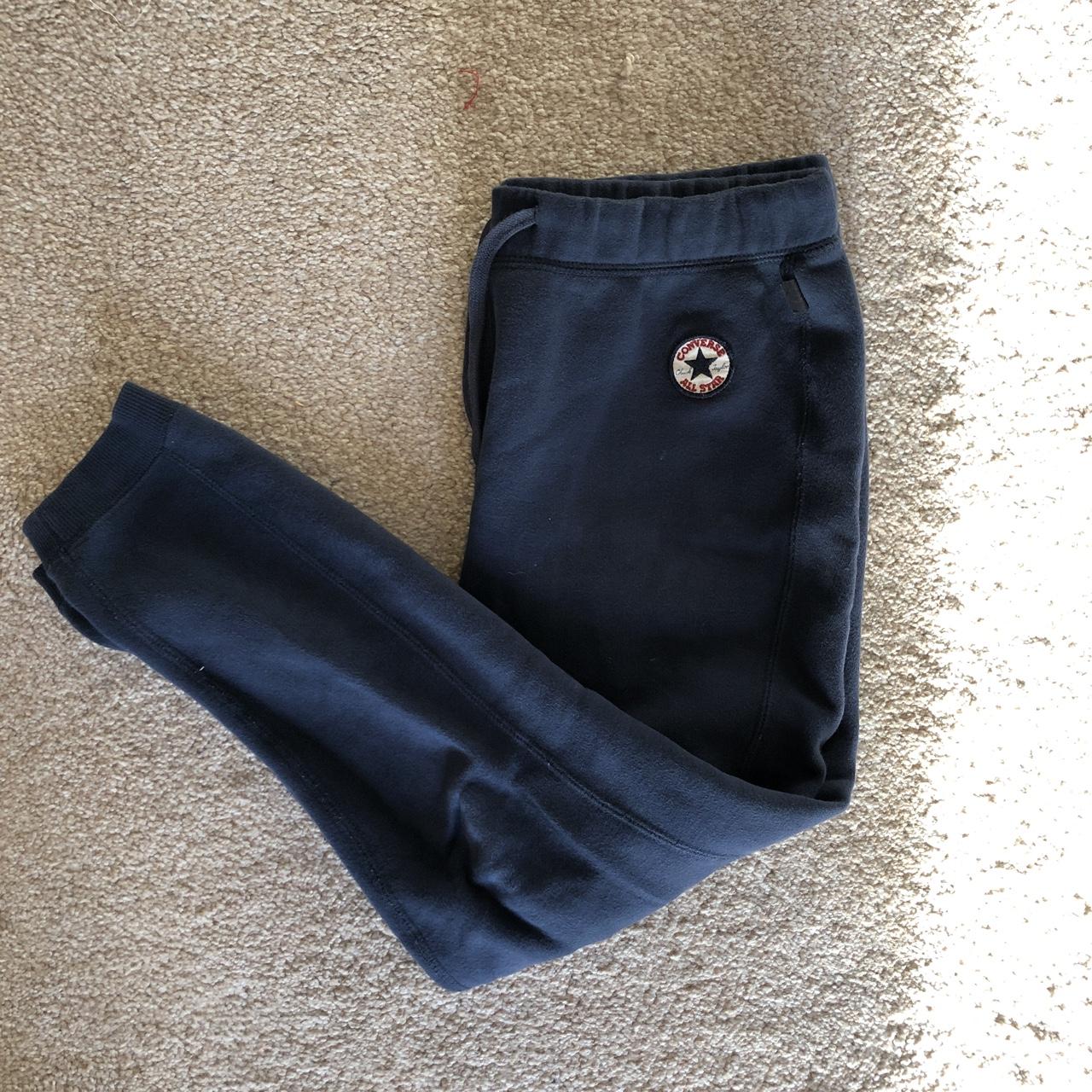 Navy converse trackies / joggers - Depop