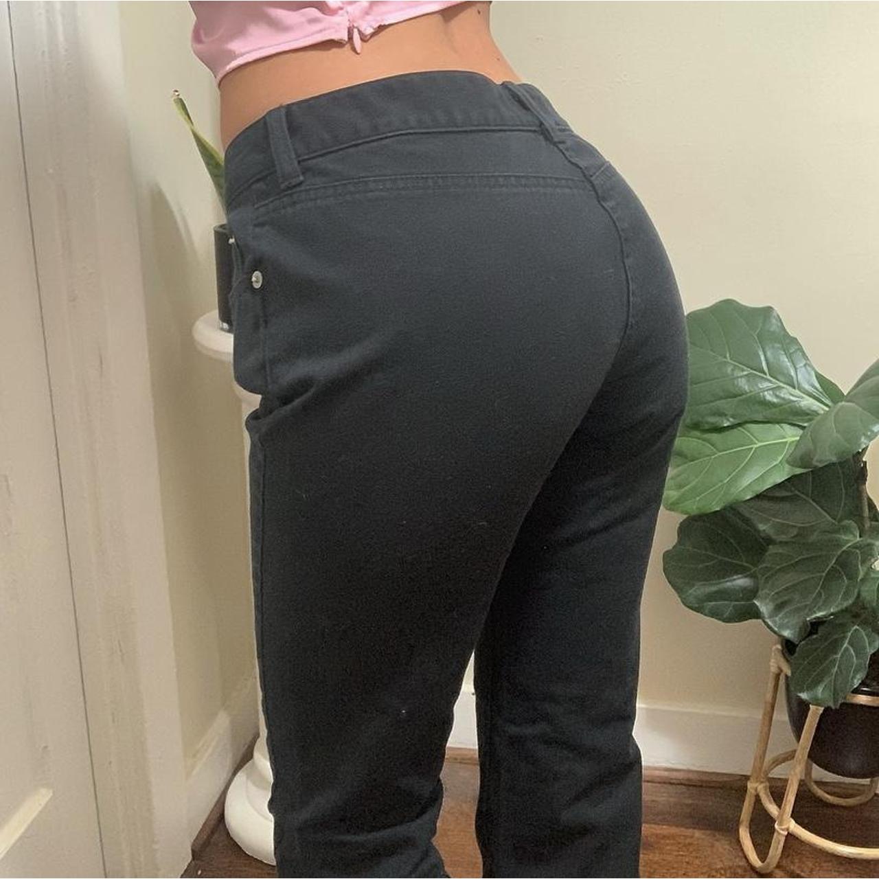 Y2k Bongo Pants Really nice black mid-rise bootcut... - Depop