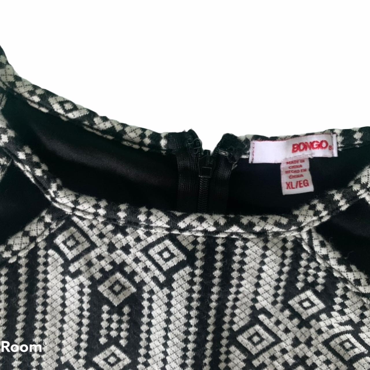 BONGO Women's Black and White Dress | Depop