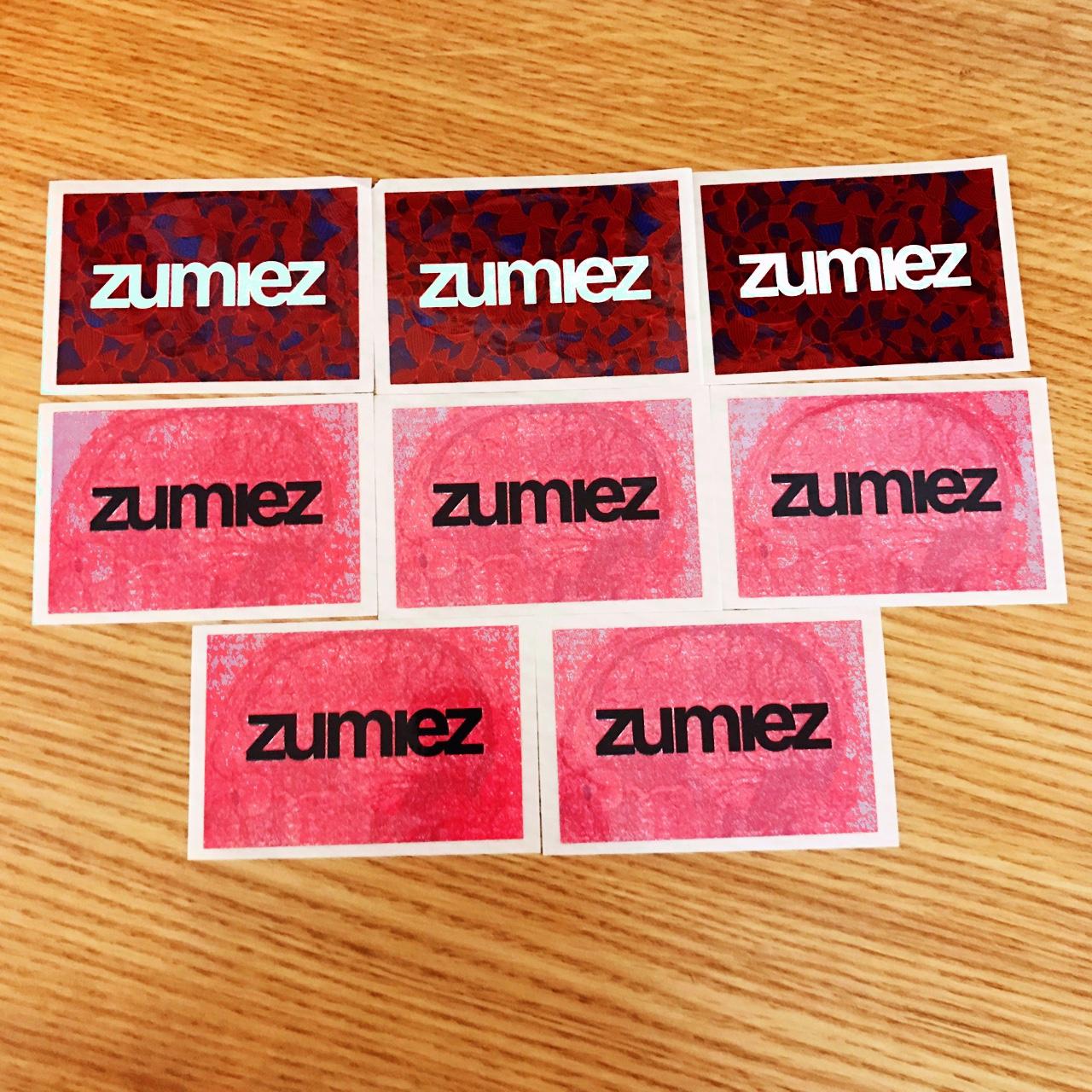 Bundle of 8 assorted Zumiez stickers. The stickers... - Depop