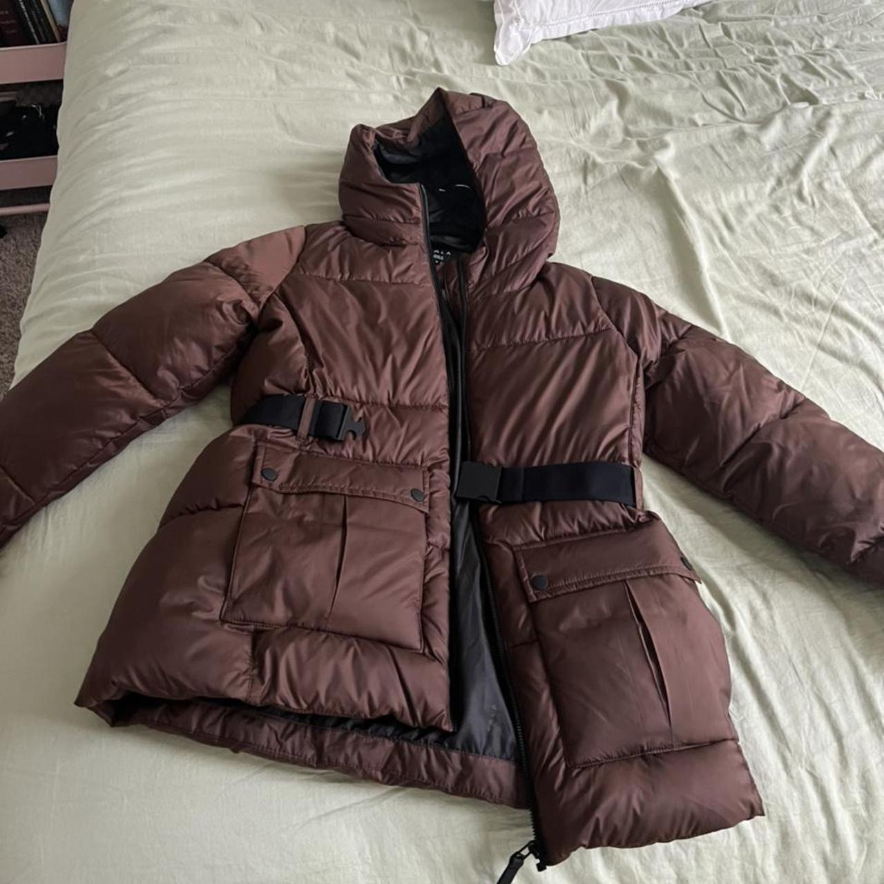 We are tala zero belted brown puffer. Out of stock!!... - Depop