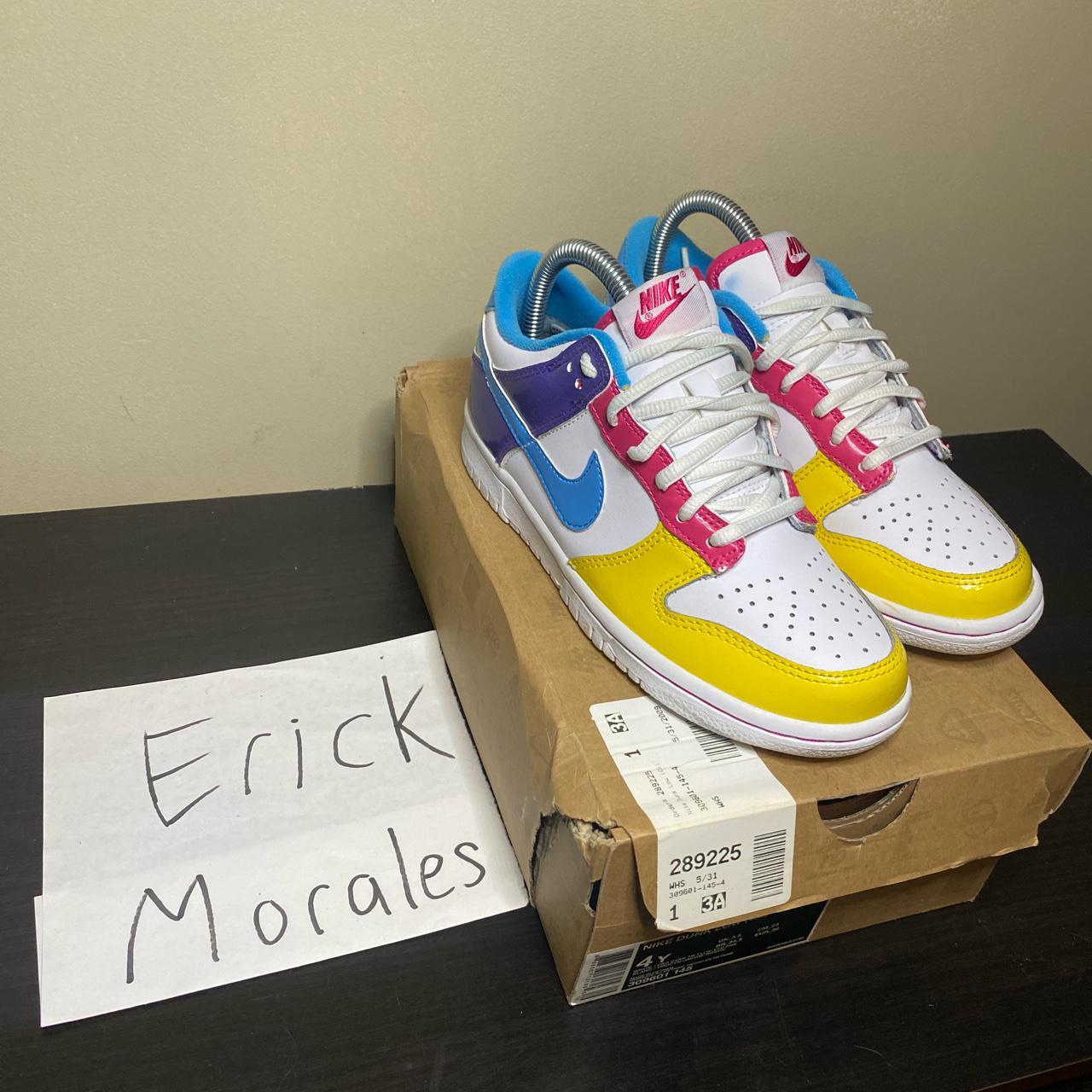 Nike Dunk Low GS 4Y/5.5W Pro Cyan original box see... - Depop