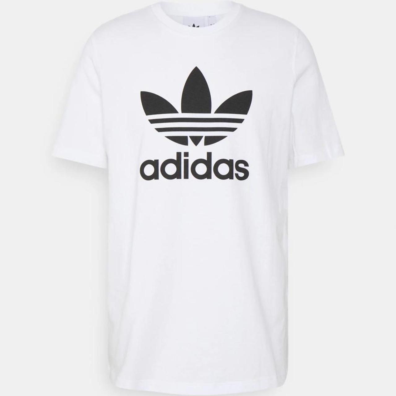 Adidas Men's White T-shirt | Depop