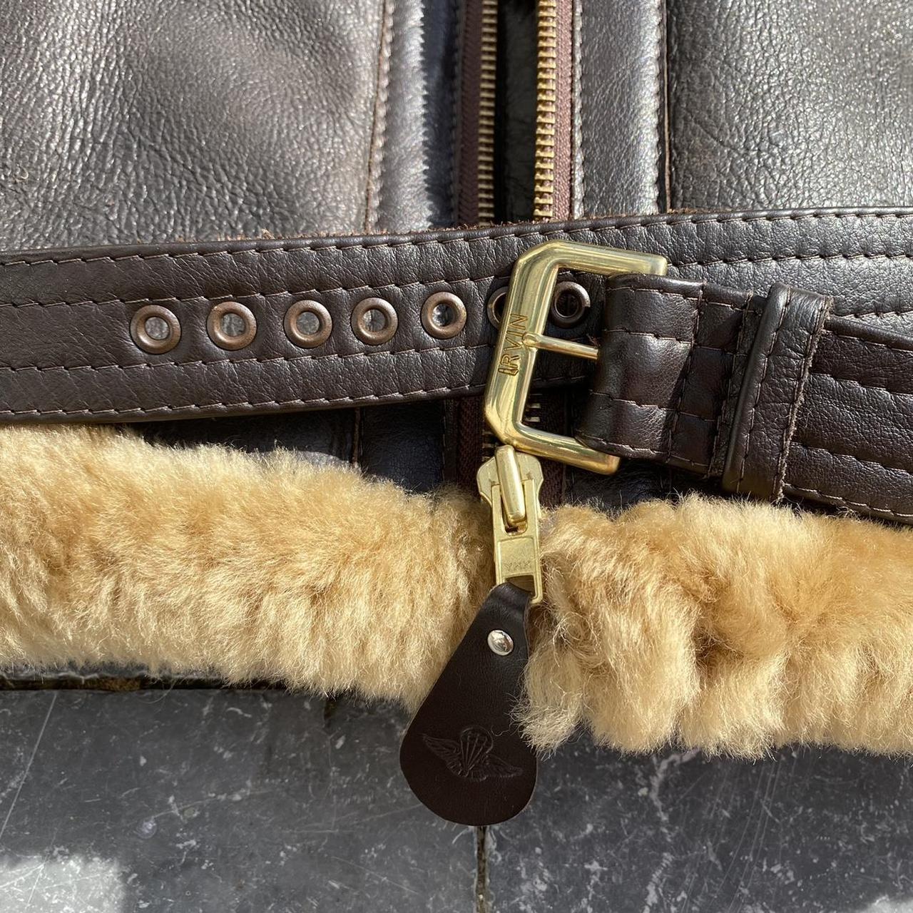 IRVIN RAF SHEEPSKIN LEATHER FLYING FLIGHT JACKET.... - Depop