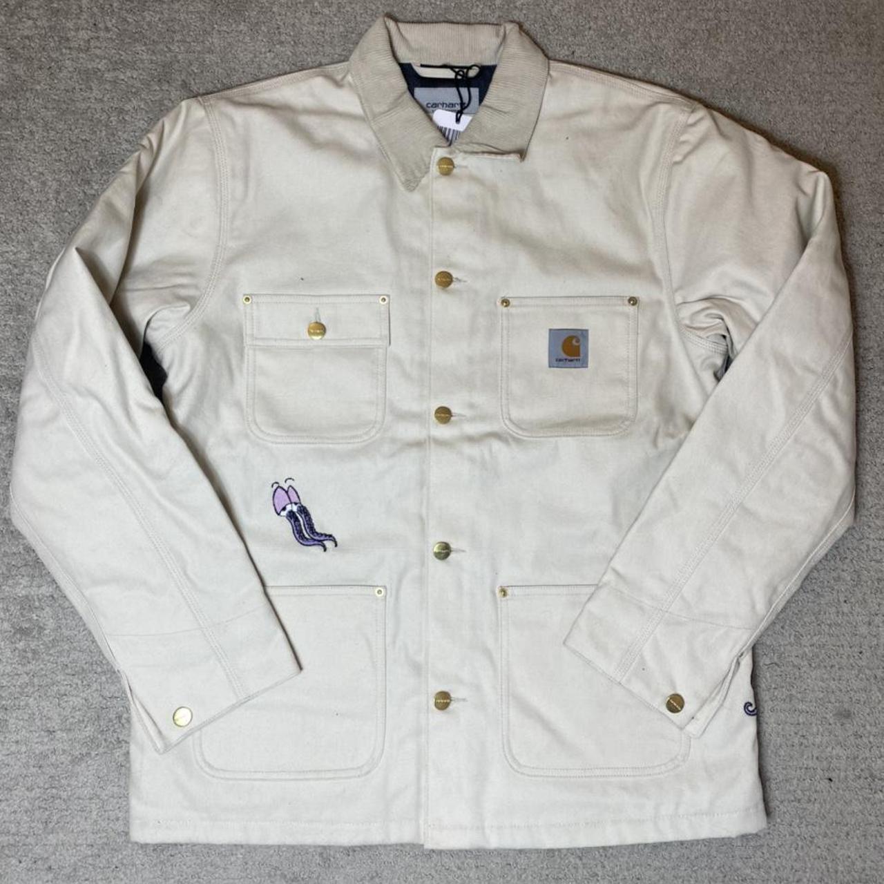 Custom embroidered Carhartt Jacket, the thread is... - Depop