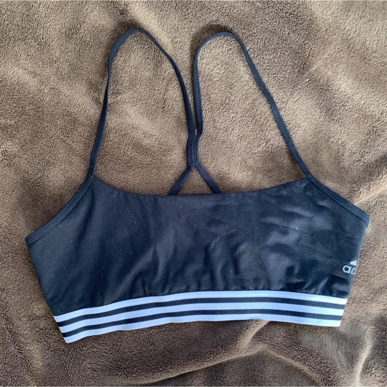Adidas activewear sports bra with racer back straps.... - Depop