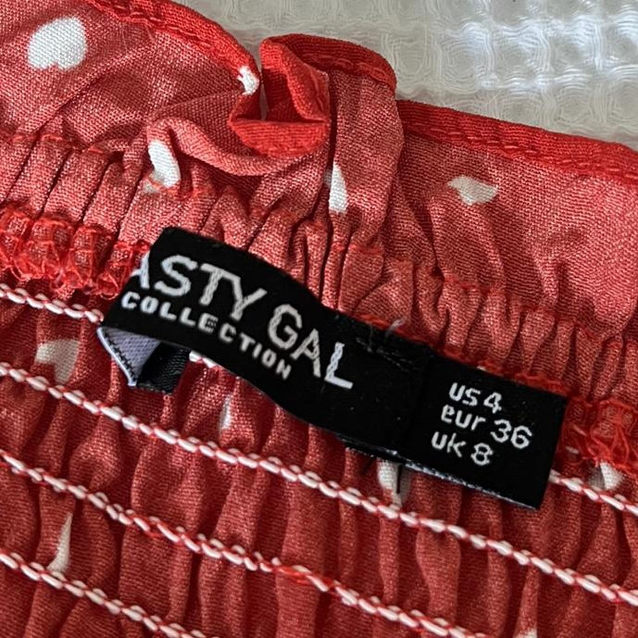 Red heart crop top with ties ️ Perfect condition... - Depop