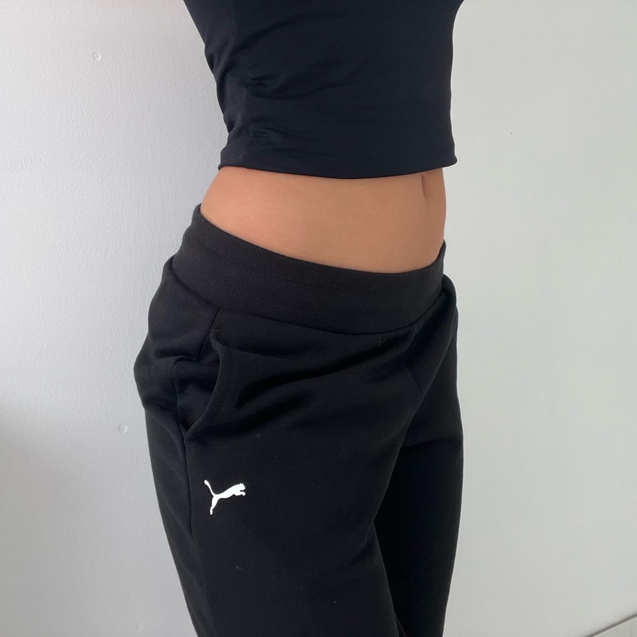 Puma Women's Black Joggers-tracksuits | Depop