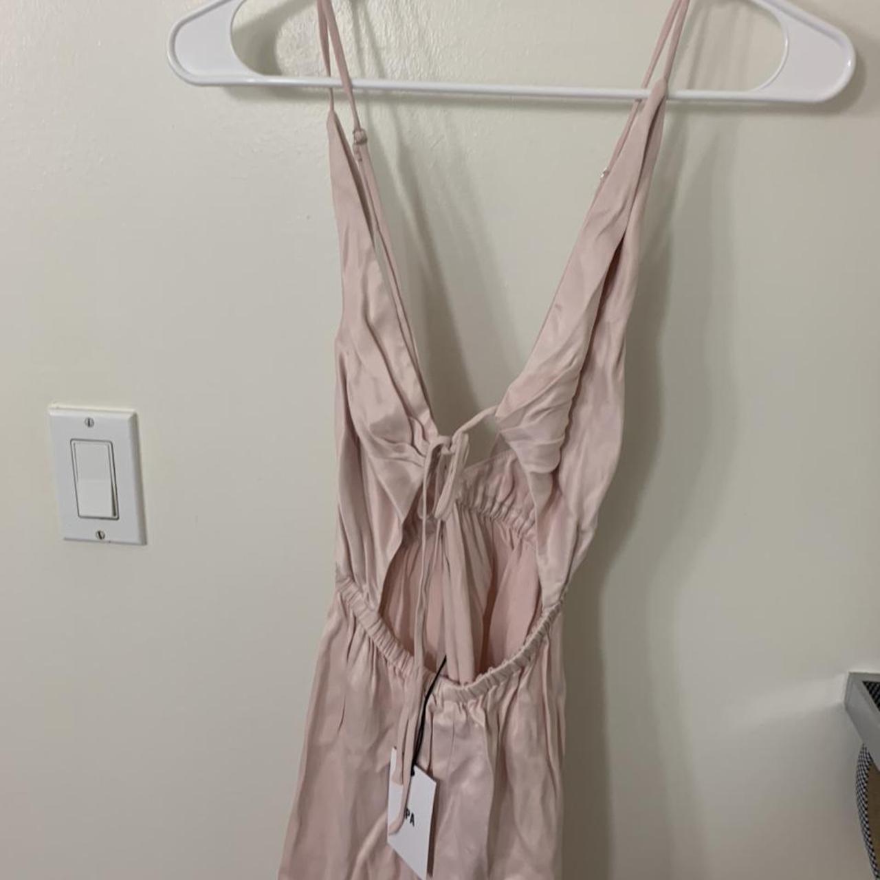 LPA Pink blush satin Balint jumpsuit New and never... - Depop