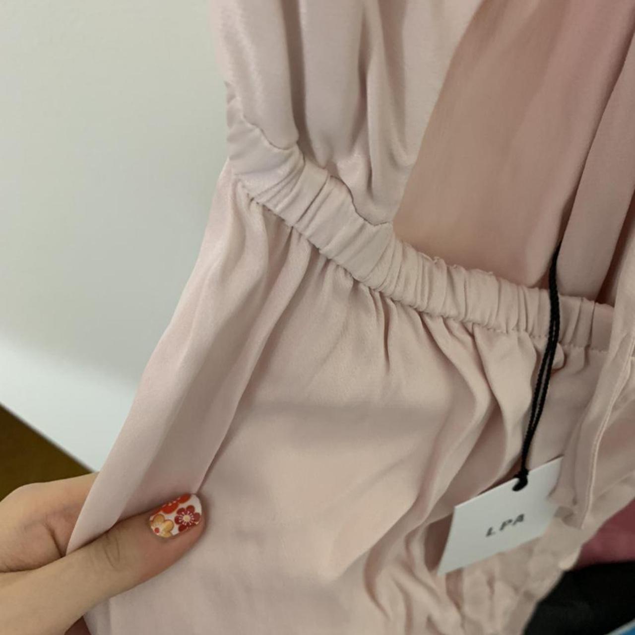 LPA Pink blush satin Balint jumpsuit New and never... - Depop
