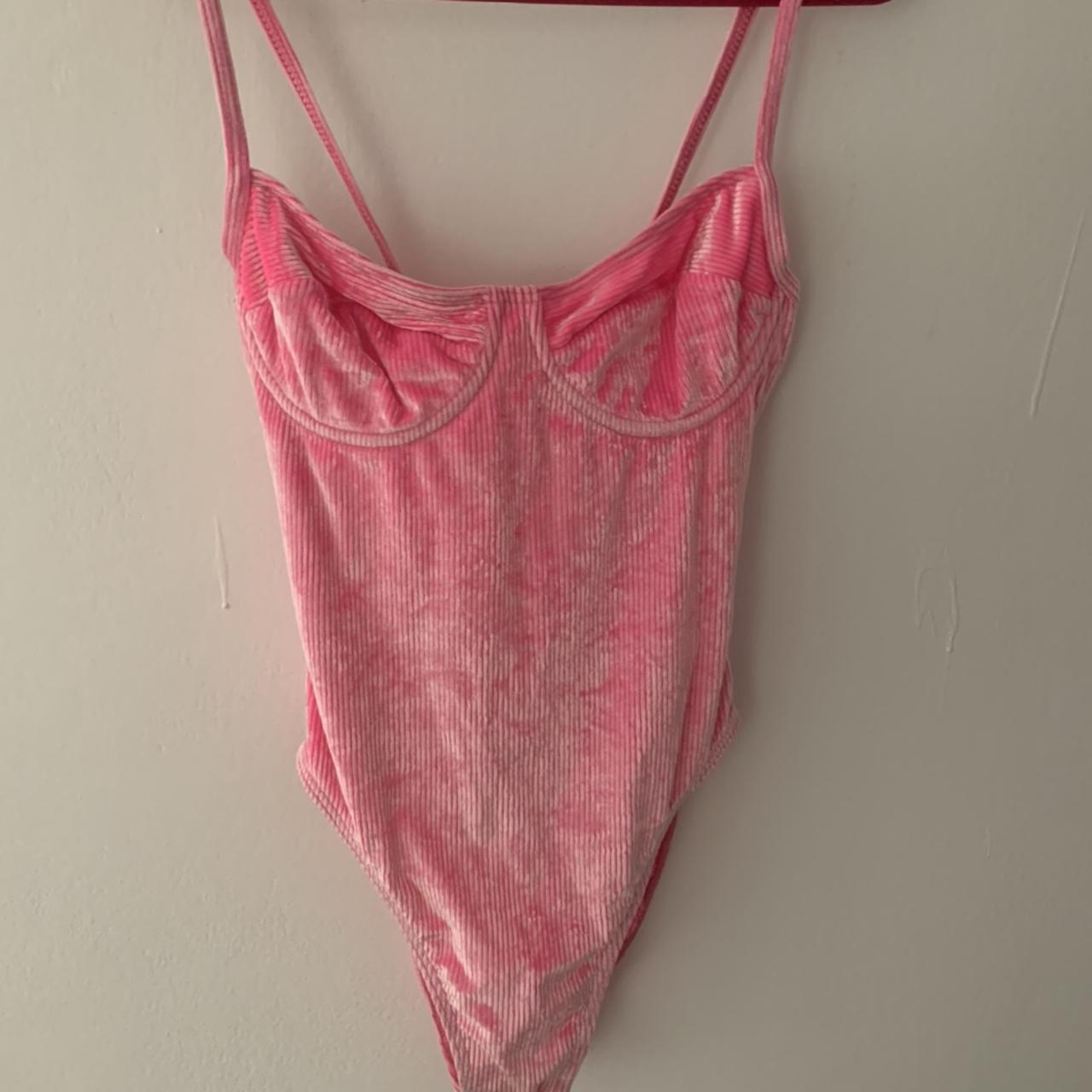 Very cute pink high leg swimming suit, also can be... - Depop