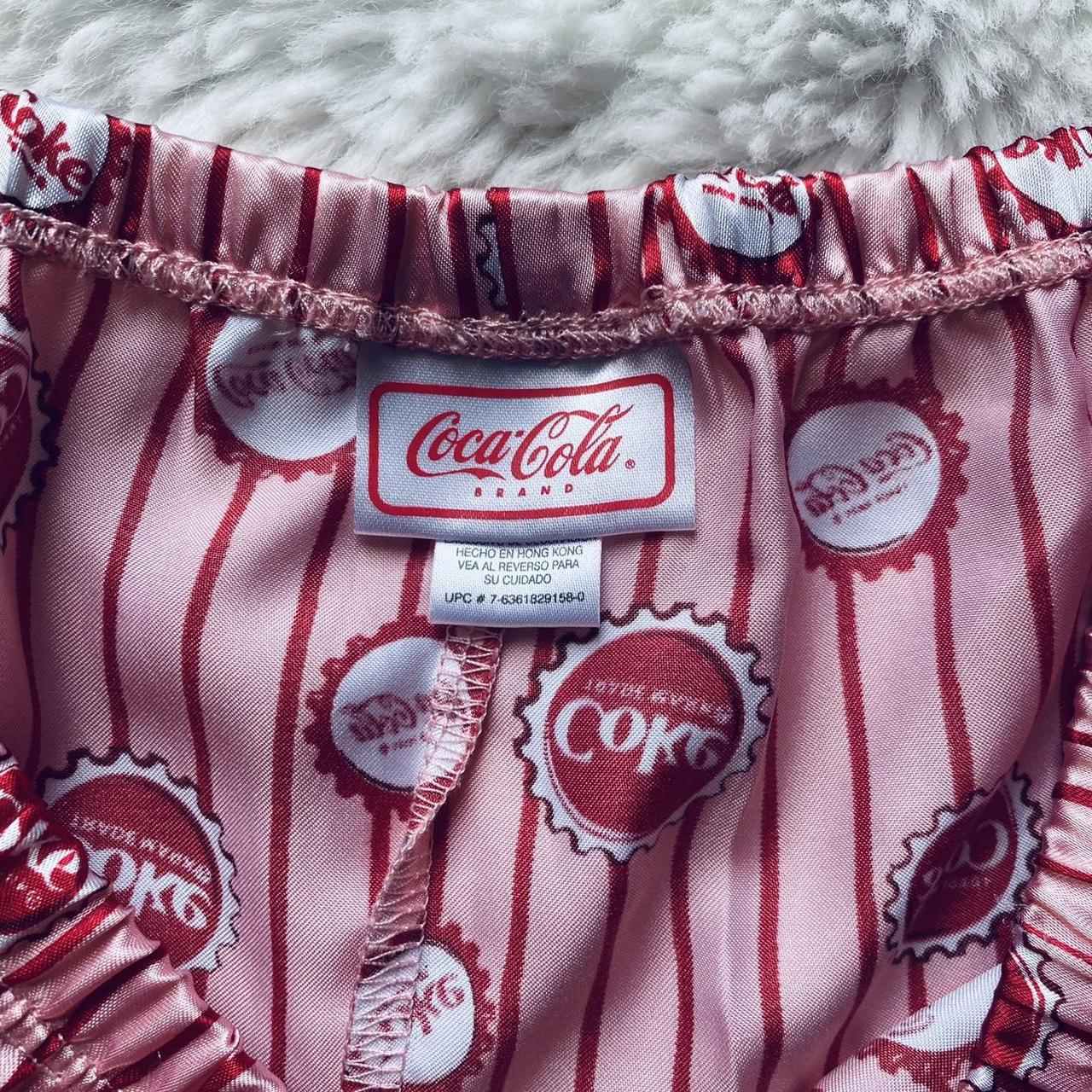 Coca-Cola Women's Red and Pink Pajamas | Depop