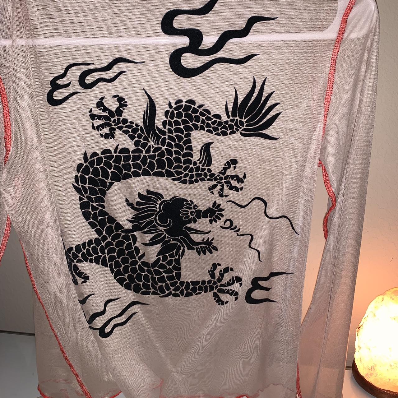 Unif Dragon Mesh Top. Authentic, Size Large.... - Depop