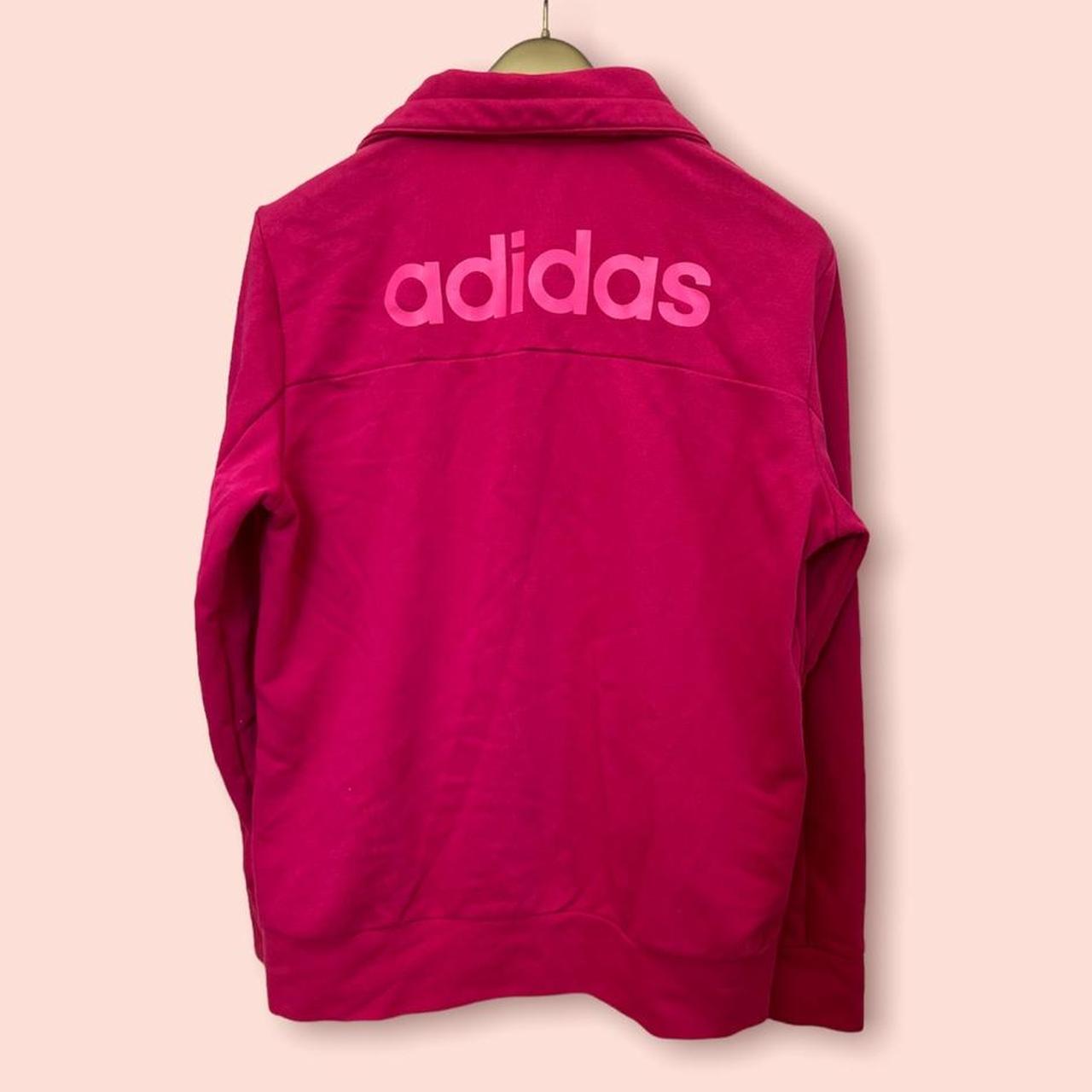 Gorgeous adidas hot pink zip hoodie. In amazing... - Depop