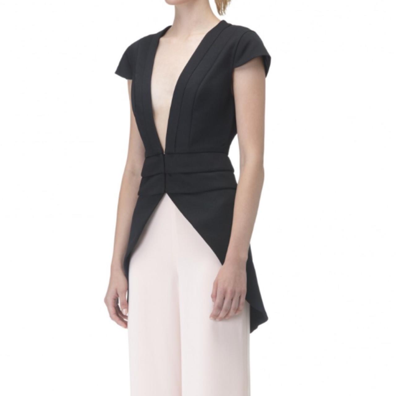 Aq aq black cap sleeve jacket. I wore as a top over... - Depop