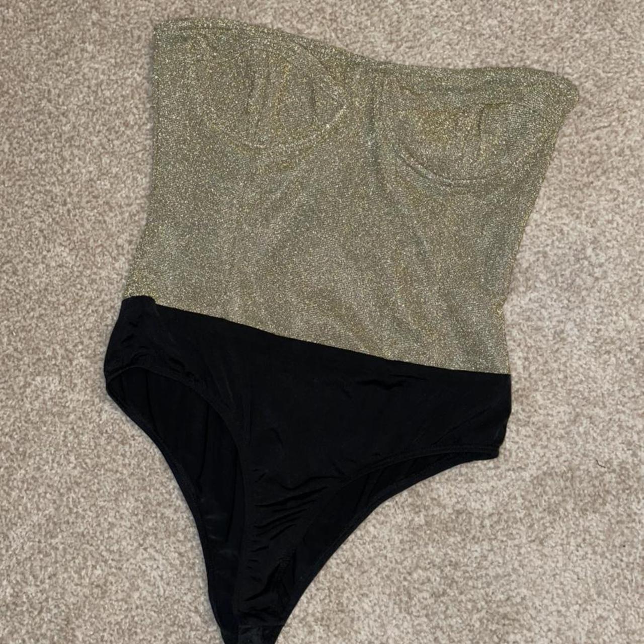 Plt glitted corset cupped bodysuit Size 8 Worn a... - Depop