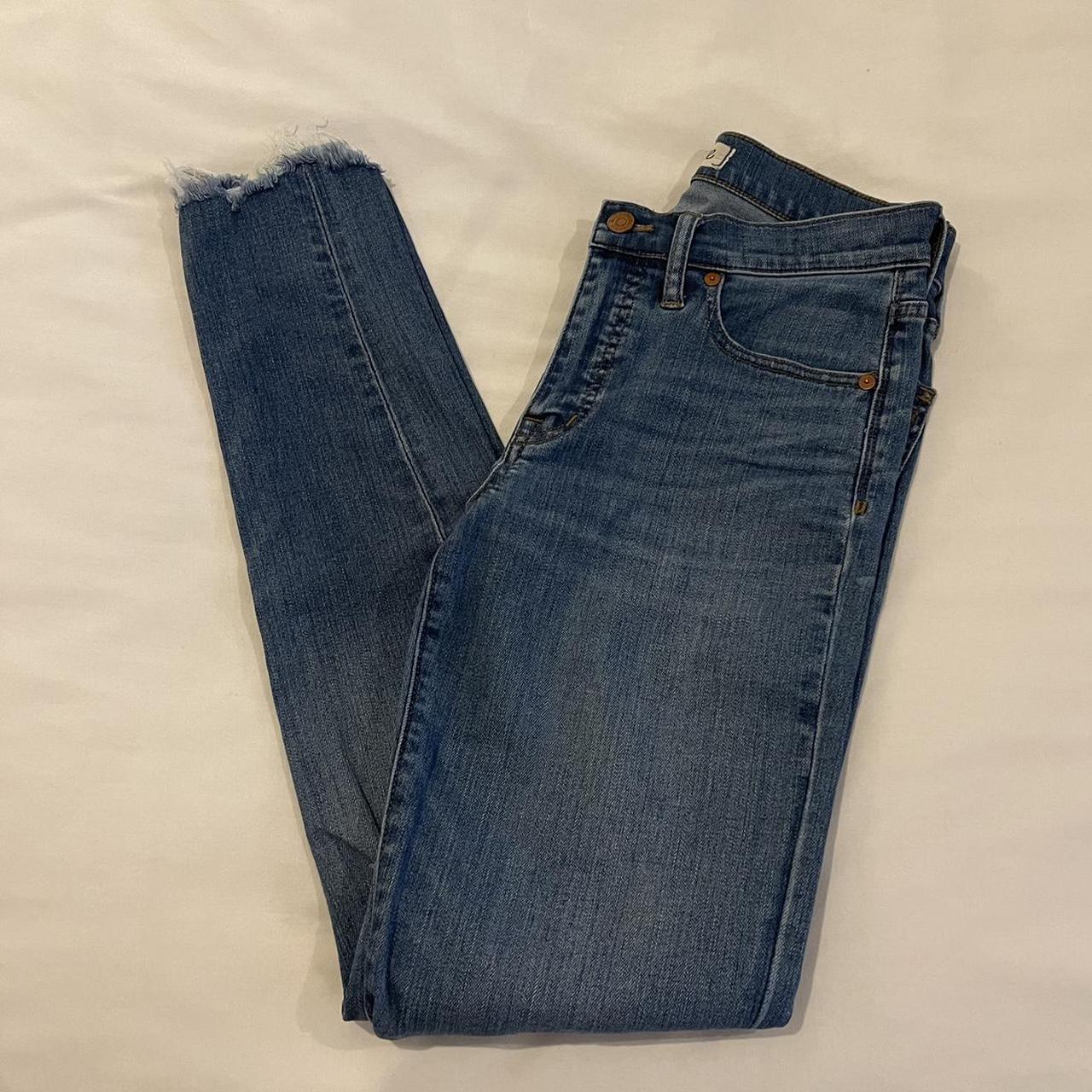 Barely worn Madewell 9 inch high rise skinny jeans... - Depop