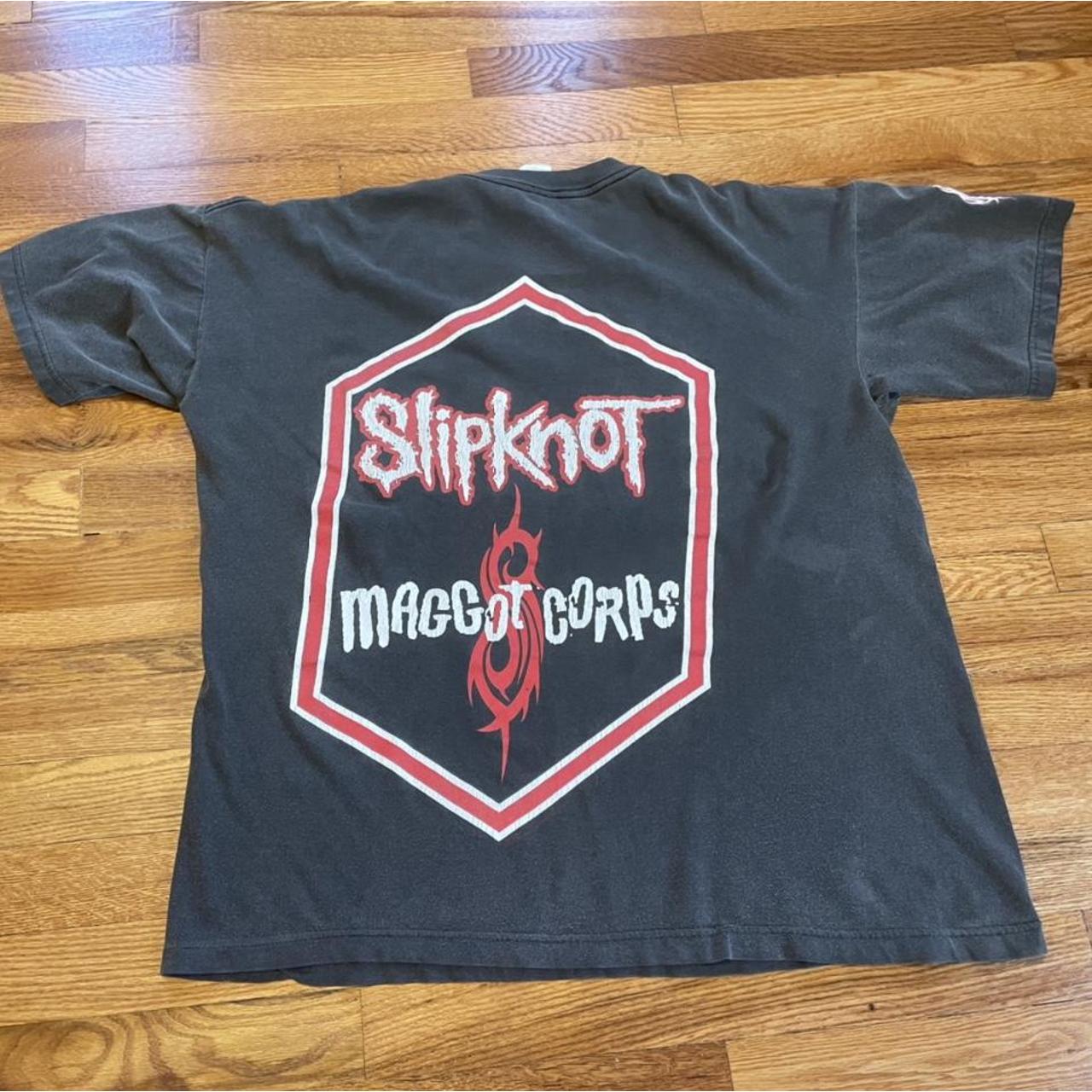 authentic 90s Slipknot “Maggot Corps” vintage... - Depop