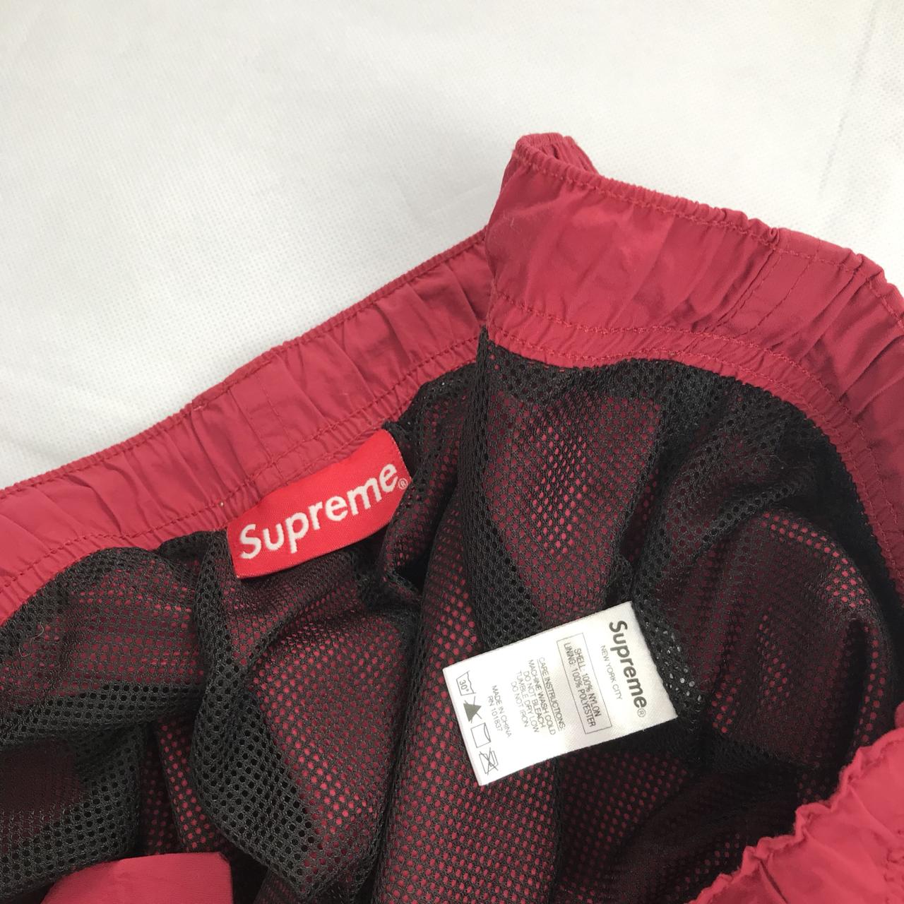 Supreme red track pants • Great condition • Size L ,... - Depop