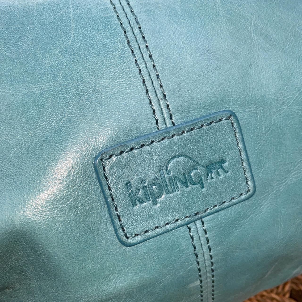 Light blue leather Kipling hand back with shoulder... - Depop