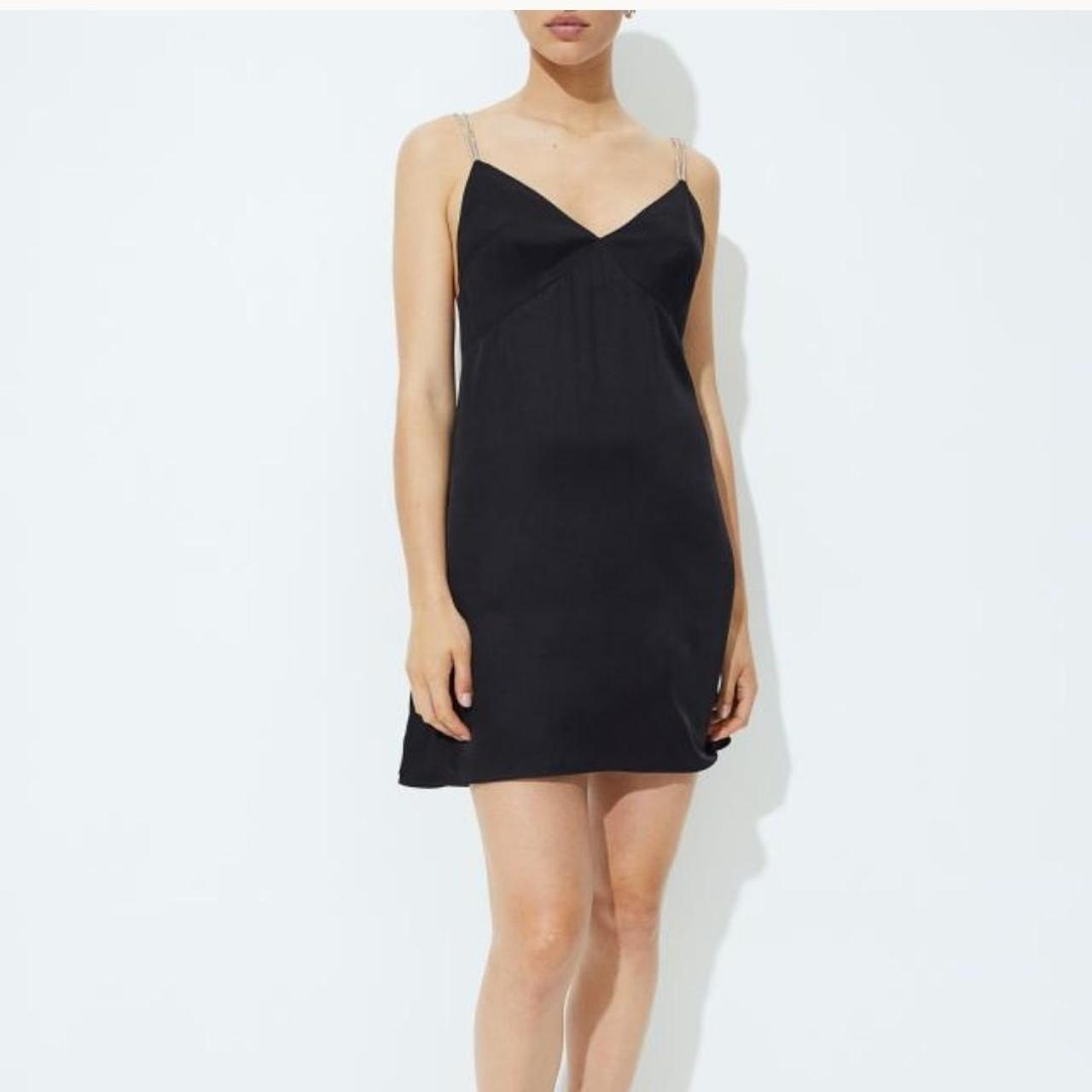 Diamonte Strap Mini Dress - Brand new -Will fit... - Depop