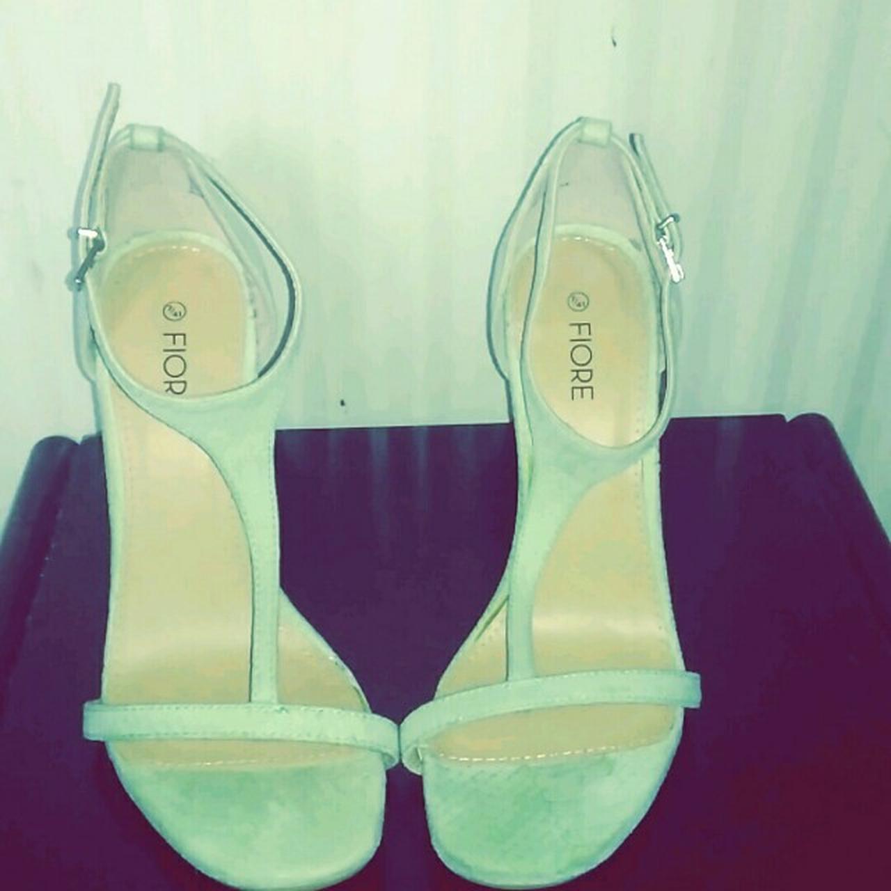 Mint Pastel Heels .Never worn. .5 inch... - Depop