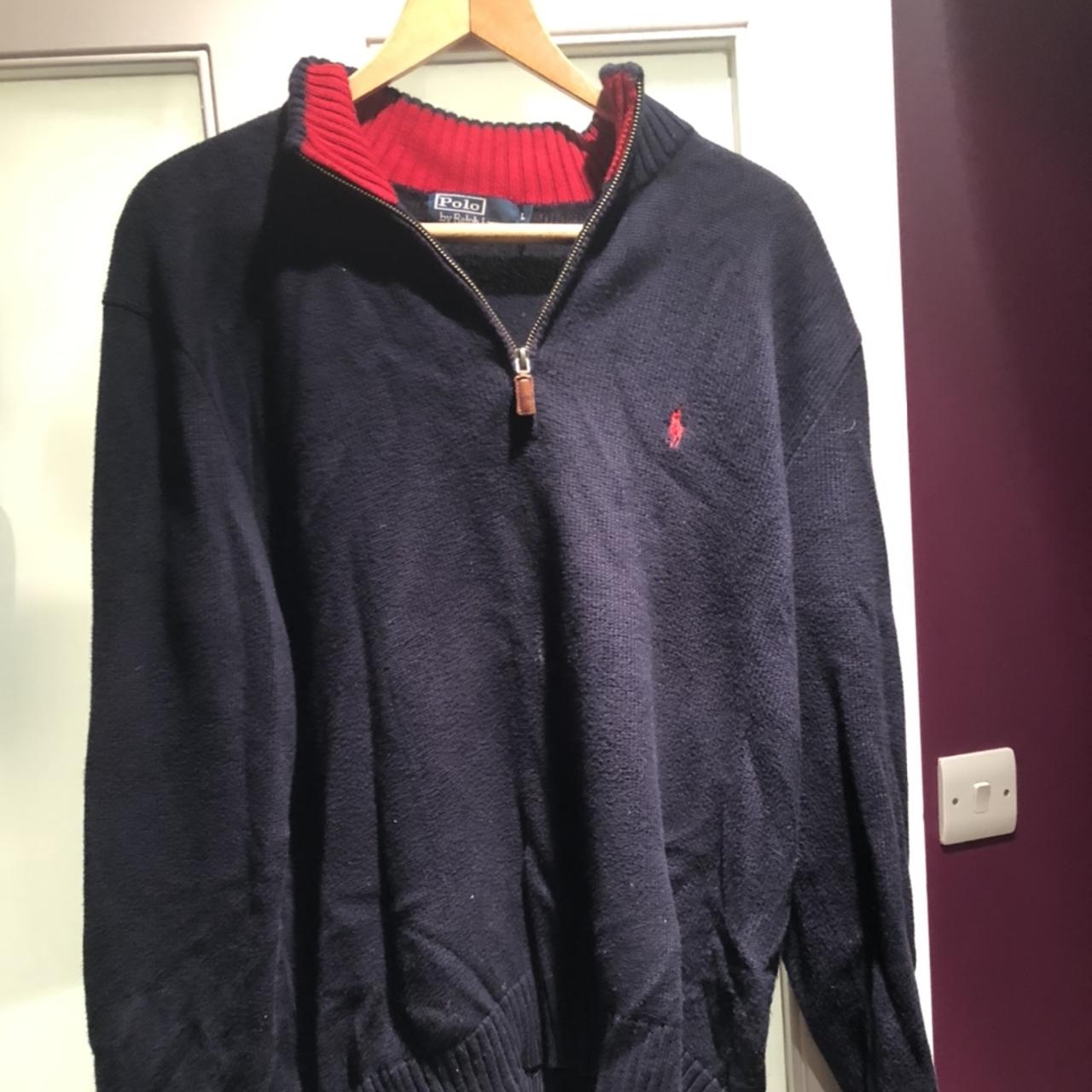 Ralph Lauren Navy Smart quarter zip Fleece -... - Depop