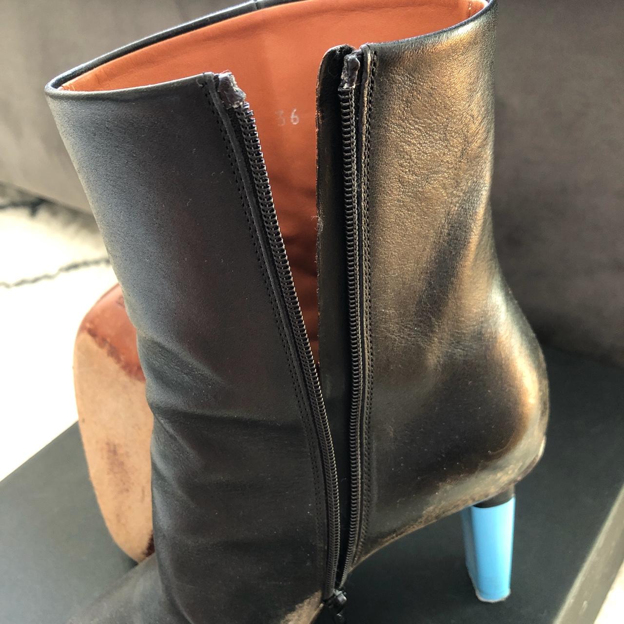 Vetements highlighter distressed boots Like new... - Depop