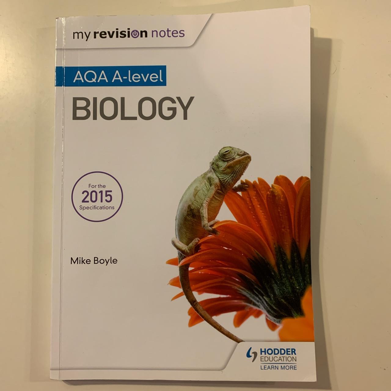 aqa a level biology revision guide/textbook really... - Depop