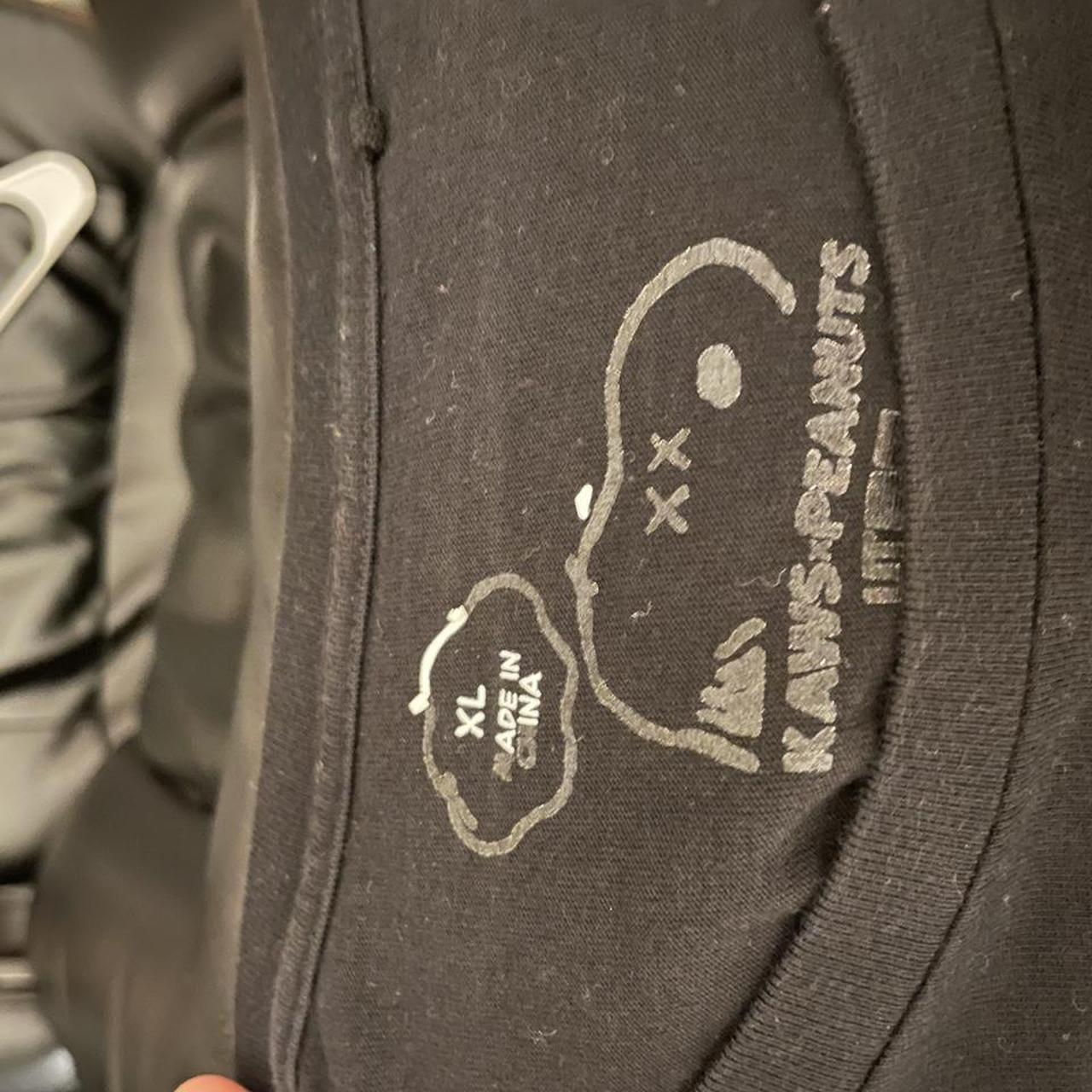 Uniqlo x Kaws ghost shirt size XL FADED NECK TAG AS... - Depop