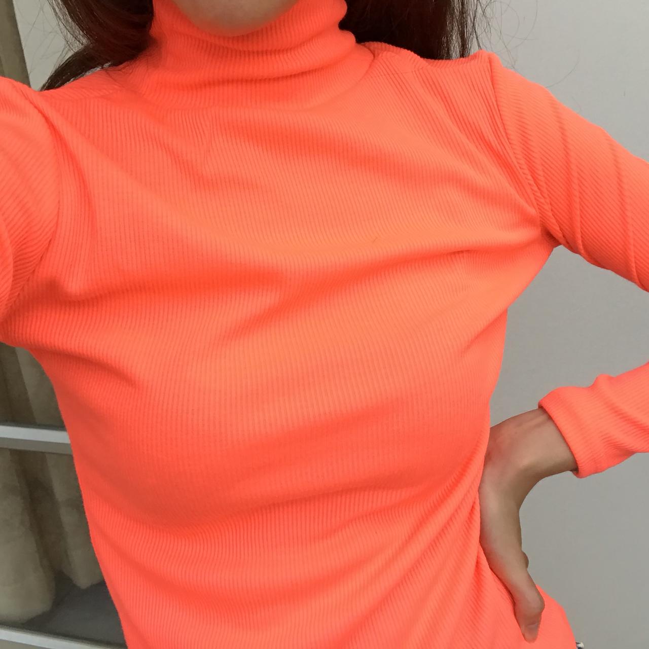 The most neon turtleneck top! Brand new Size xs-... - Depop