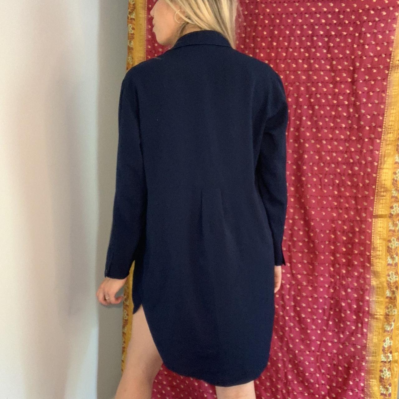 French Connection Navy Shirt Dress Great for all... - Depop
