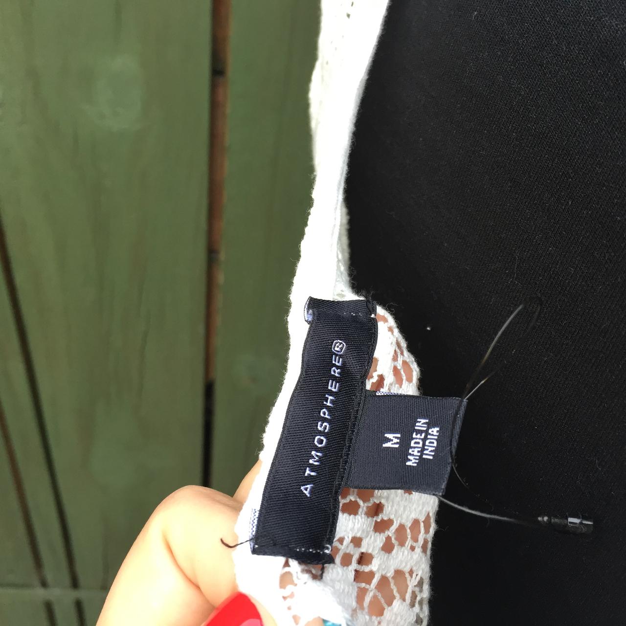 White crochet maxi dress Primark atmosphere Size... - Depop