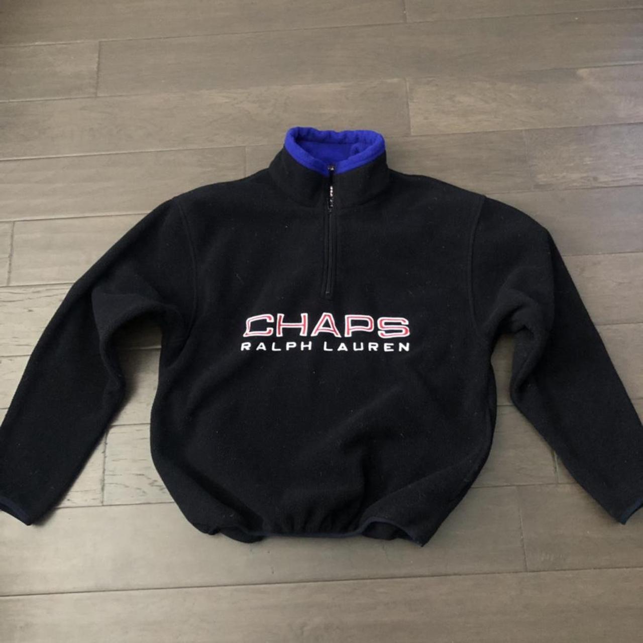 Vintage Chaps Ralph Lauren pullover fleece jacket.... - Depop