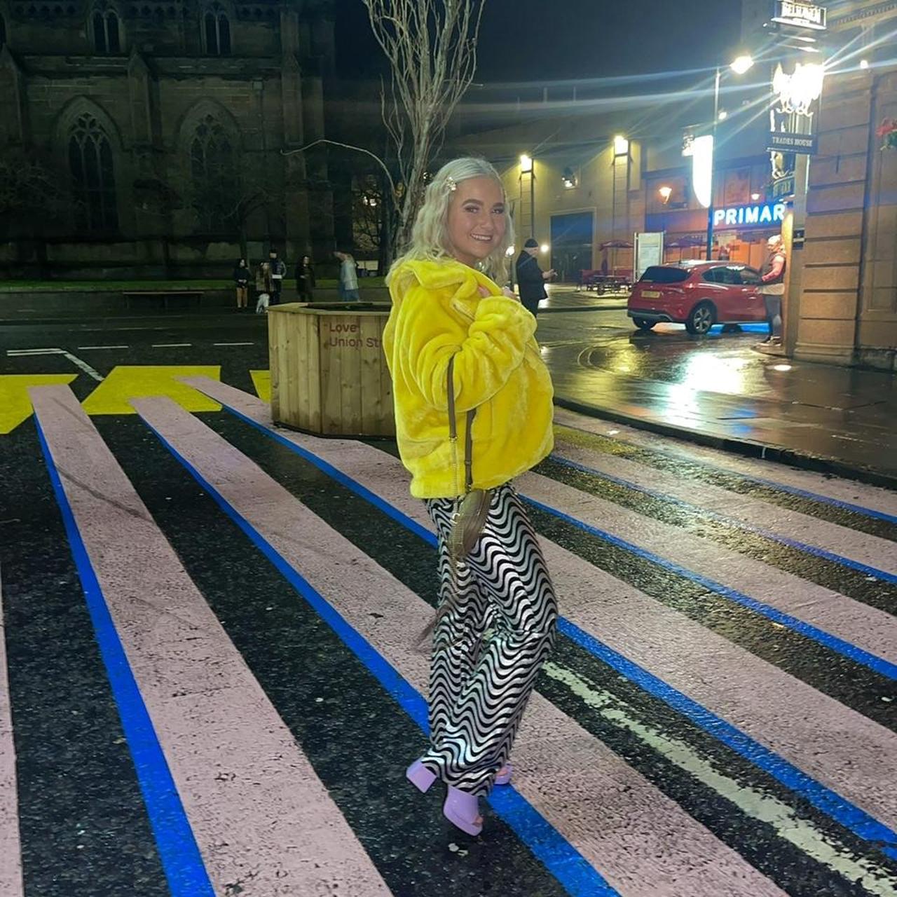 Yellow juicy couture fluffy jacket Pockets and zip... - Depop