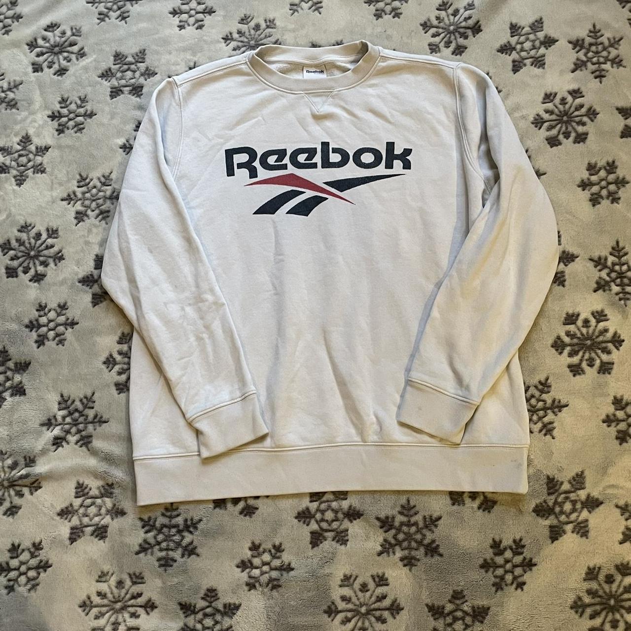 Vintage Reebok Sweatshirt. Thin sweatshirt made of... - Depop