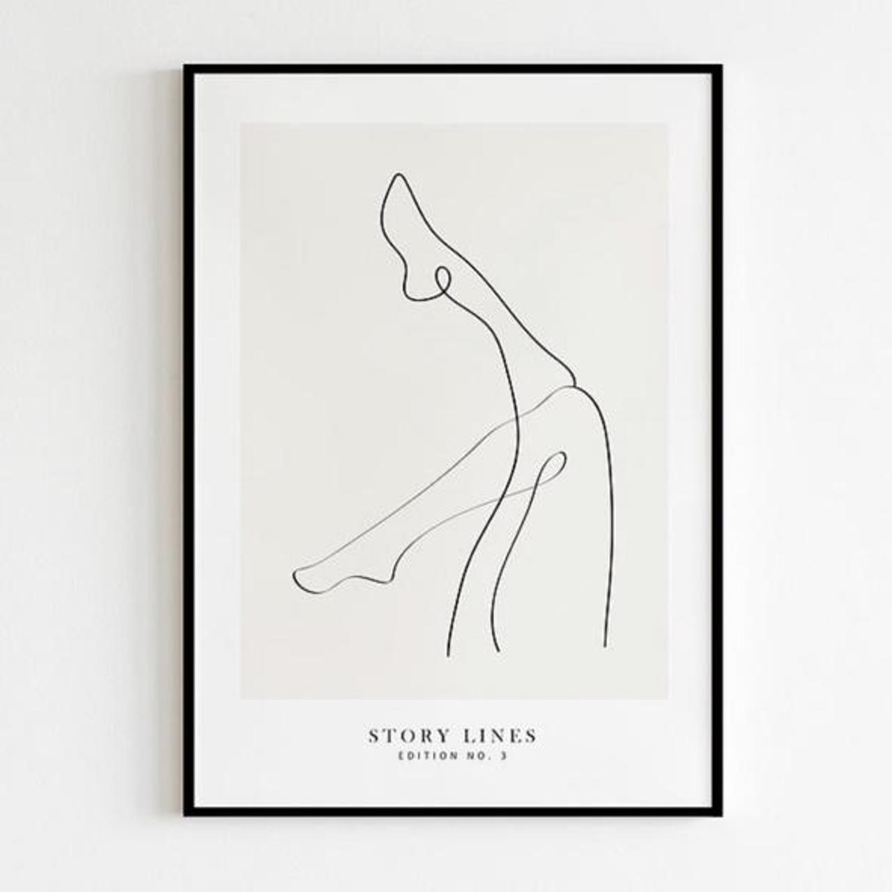 Story Lines No 3 This Black Line Art Paired With Depop story-lines-no-3-this-black-line-art-paired-with-depop