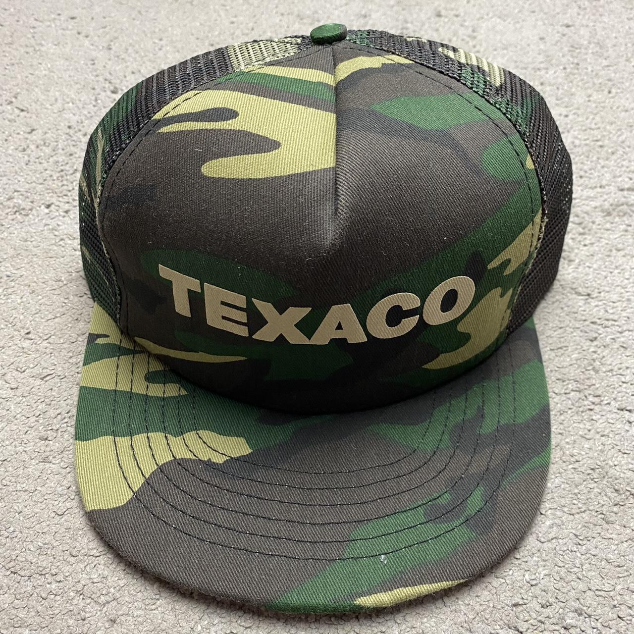 Vintage Texaco camo trucker cap. Perfect condition... - Depop