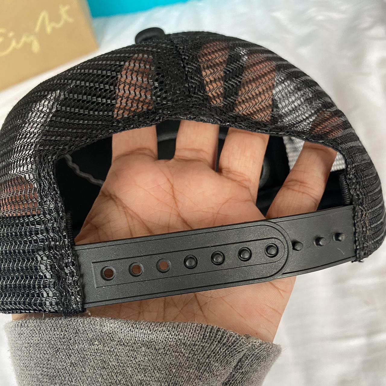 Corteiz Trucker Cap Black with red Alcatraz and... - Depop